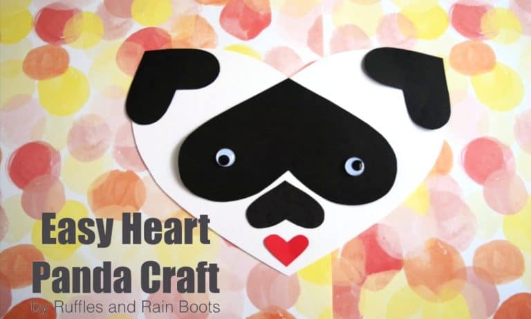 Fox and Panda Heart Craft