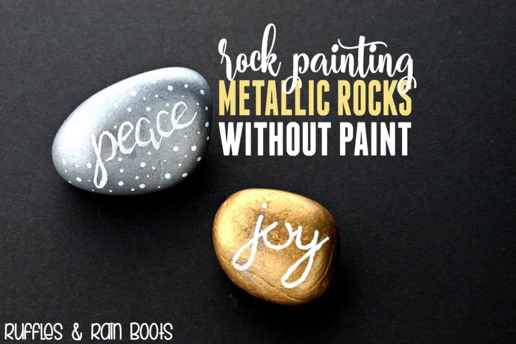 Rock Painting Gold and Silver Without Using Paint!