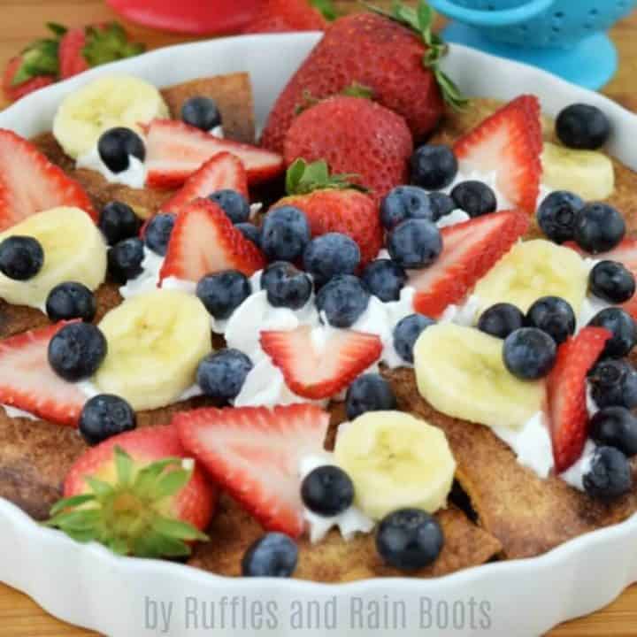 Dessert Nachos - Ruffles and Rain Boots