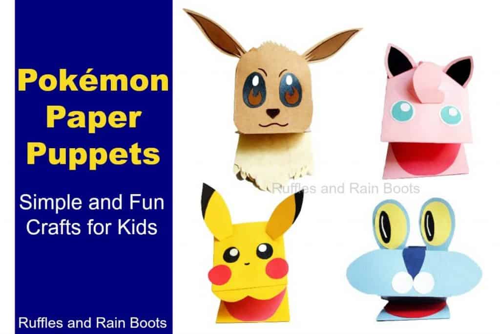 4 Amazing and Adorable Pokemon Paper Puppets