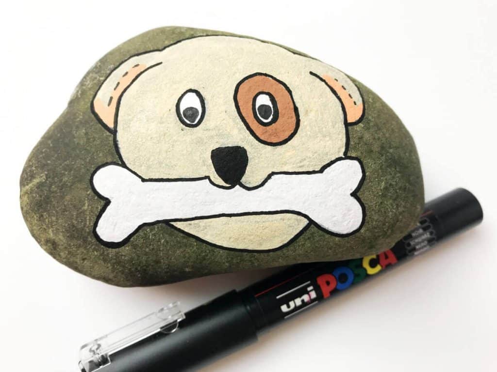 Dog Rock Painting Tutorial - Easy, Step-by-Step Dog
