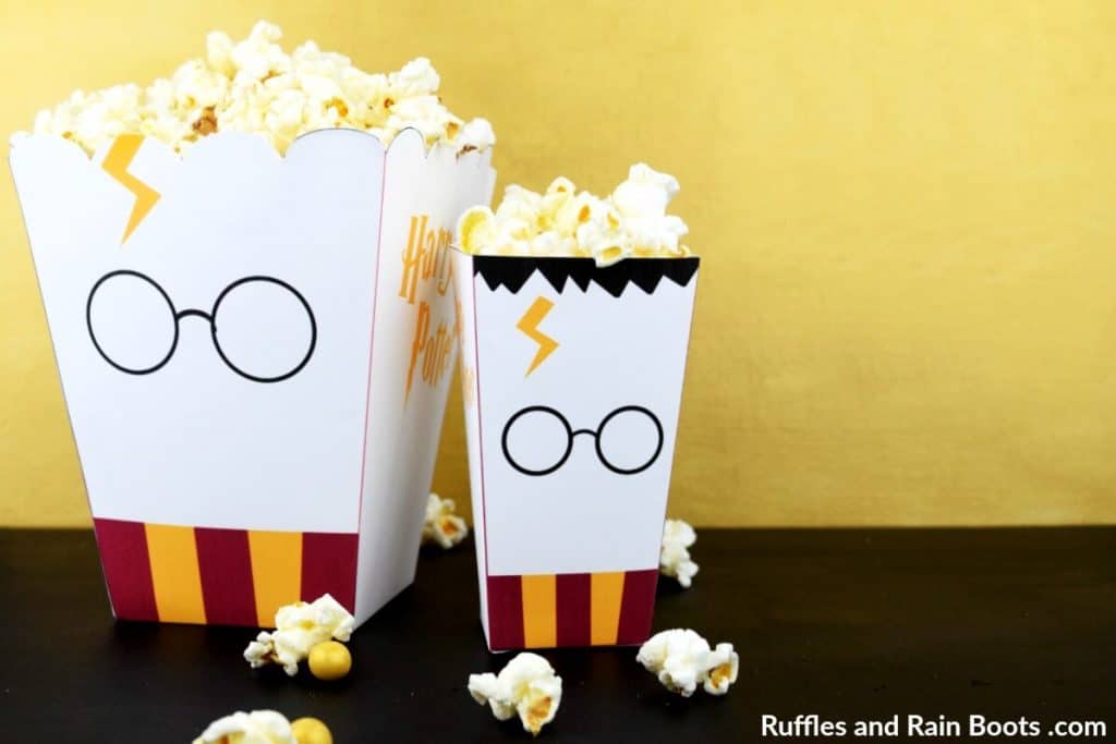 Free Harry Potter Popcorn Box Printables - Two Sizes!