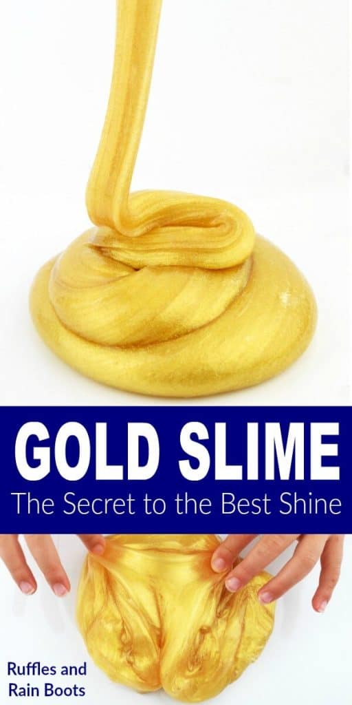 Truly Gold Slime - Gold Slime with Mica Powder and Glitter