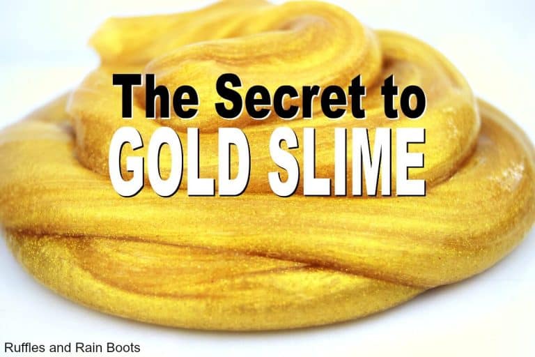 Truly Gold Slime - Gold Slime with Mica Powder and Glitter