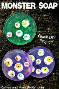 Monster Soap - A Melt and Pour Soap Idea -Ruffles and Rain Boots