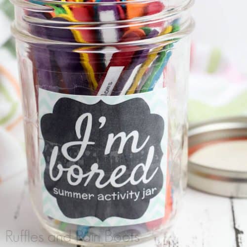 Summer Activity Jar to End the Boredom