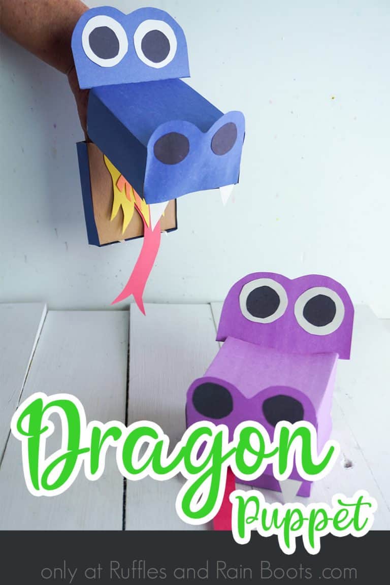 This Easy Paper Dragon Puppet is a Fun Summer Activity