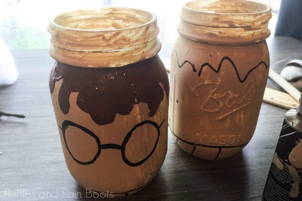 DIY Harry Potter Mason Jars (Just Paint)