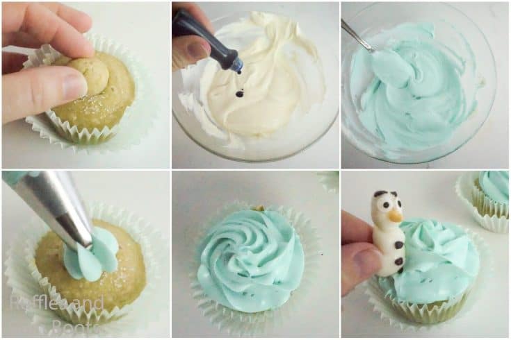 Make these Adorable Olaf Cupcakes for a Frozen Party!
