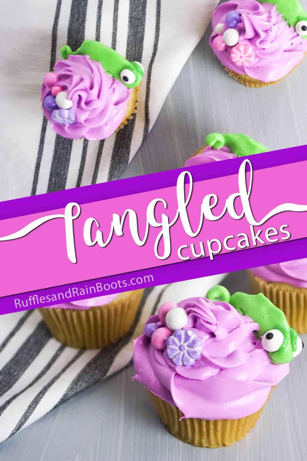 Easy Rapunzel Cupcakes are So FUN for a Tangled Party!