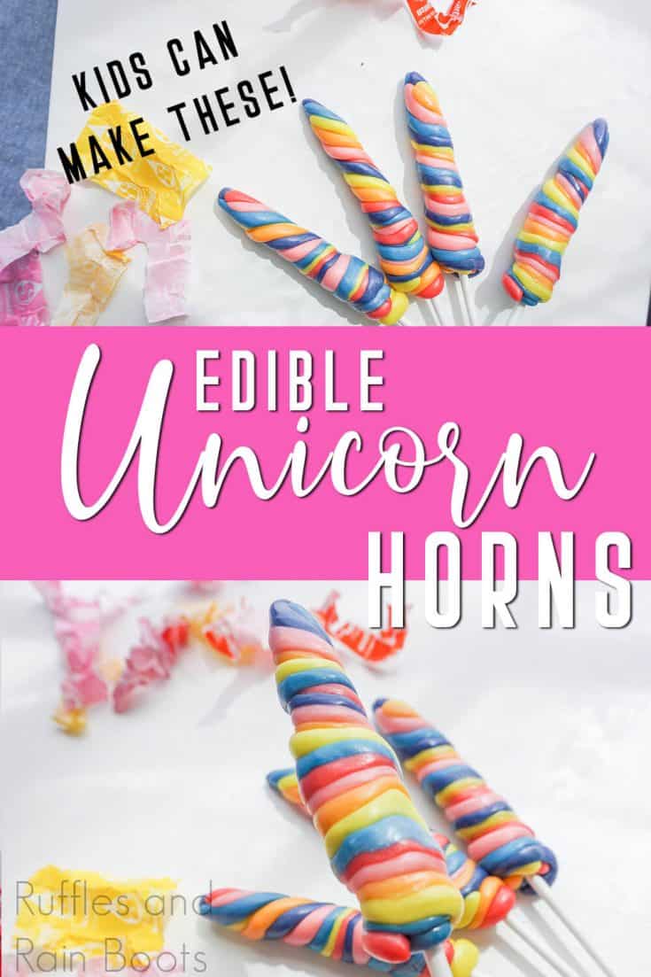 Make this Easy Candy Unicorn Horn with the Kids!