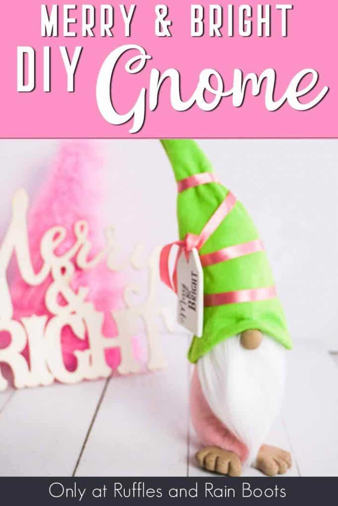 This Merry and Bright Christmas Gnome is Absolutely Adorable!