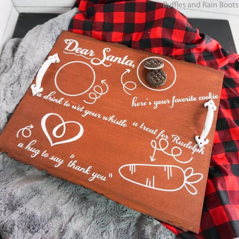 Cookies for Santa Tray or Safe Cookies for Santa Plate DIY