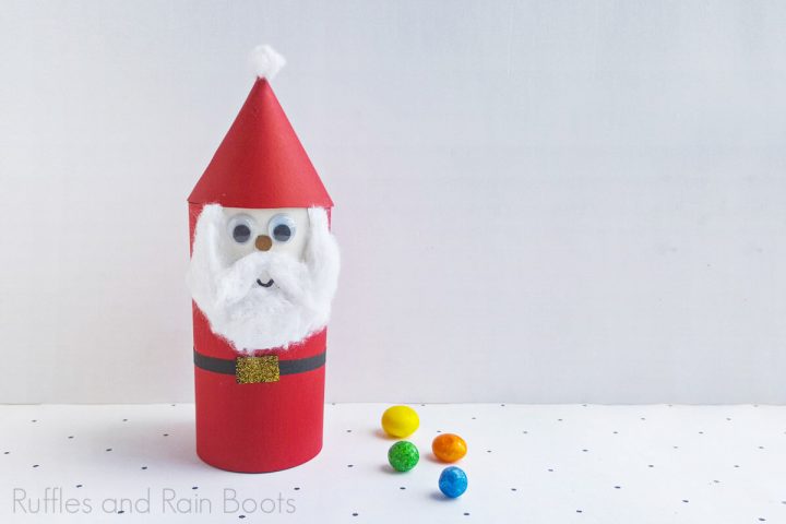 This Paper Tube Santa Craft for Kids is Too Cute!