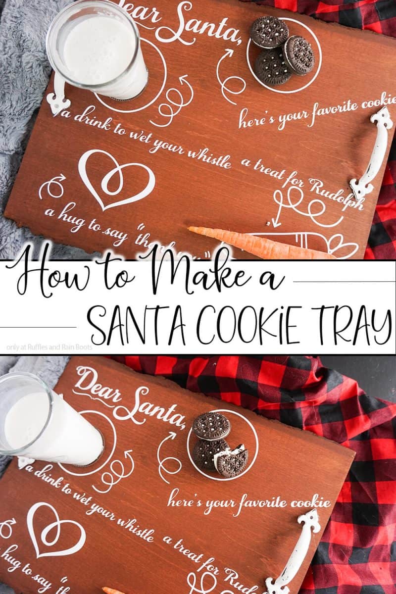 Cookies for Santa Tray or Safe Cookies for Santa Plate DIY
