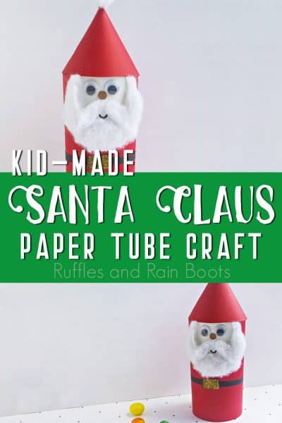 This Paper Tube Santa Craft for Kids is Too Cute!