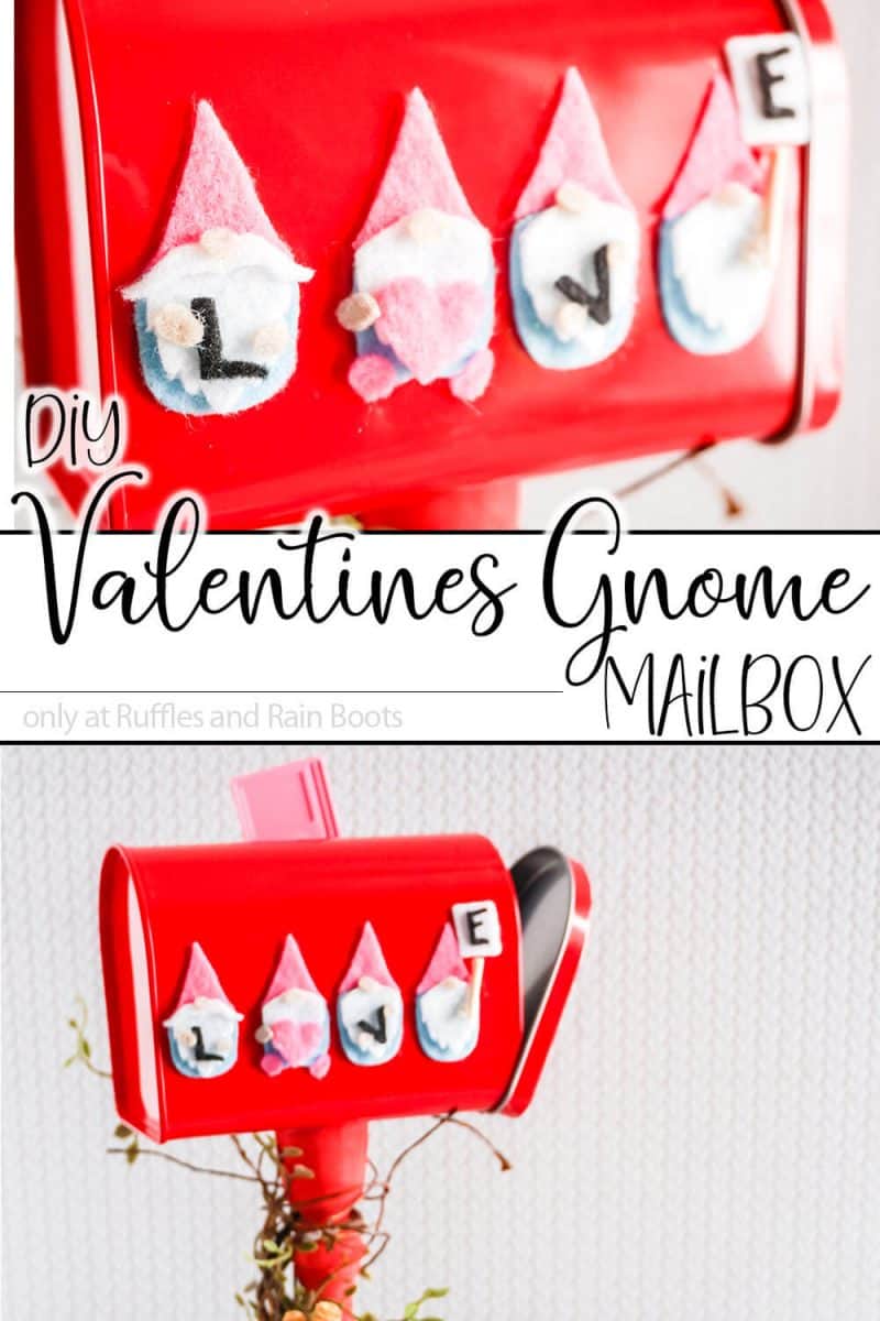 Make this Adorable Gnome Valentine Mailbox in Minutes!