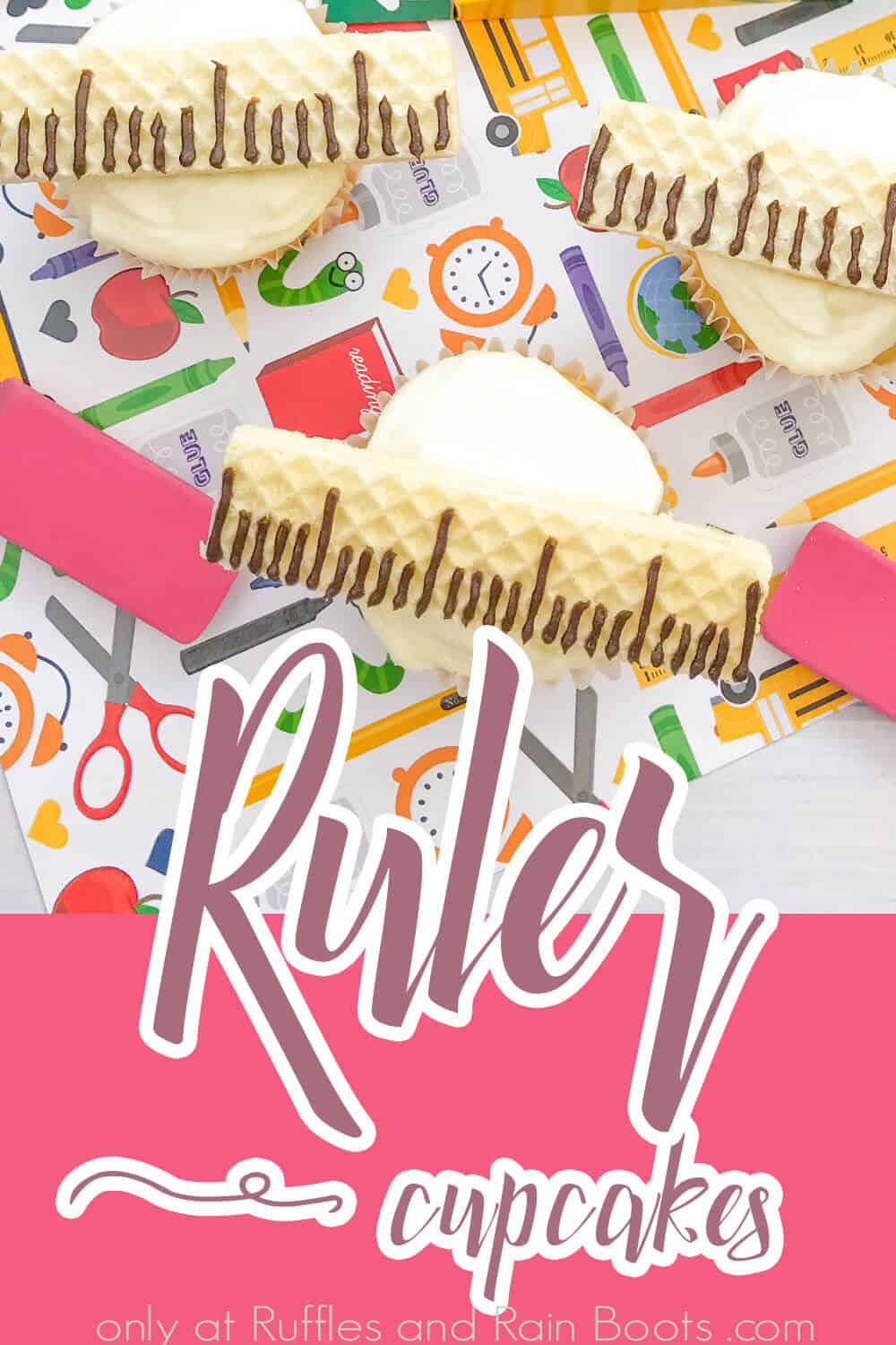Make Easy Ruler Cupcakes for Teacher Appreciation Day!