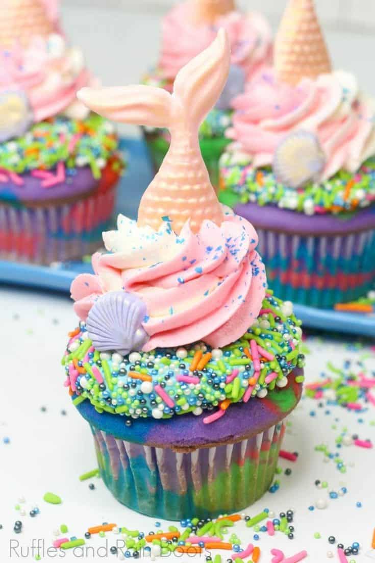 Make These Amazing Mermaid Cupcakes - Ruffles and Rain Boots