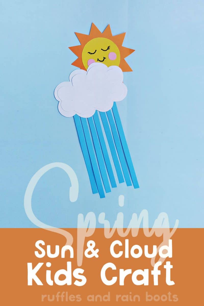 Easy Sun and Clouds Craft for Kids with Free Pattern!