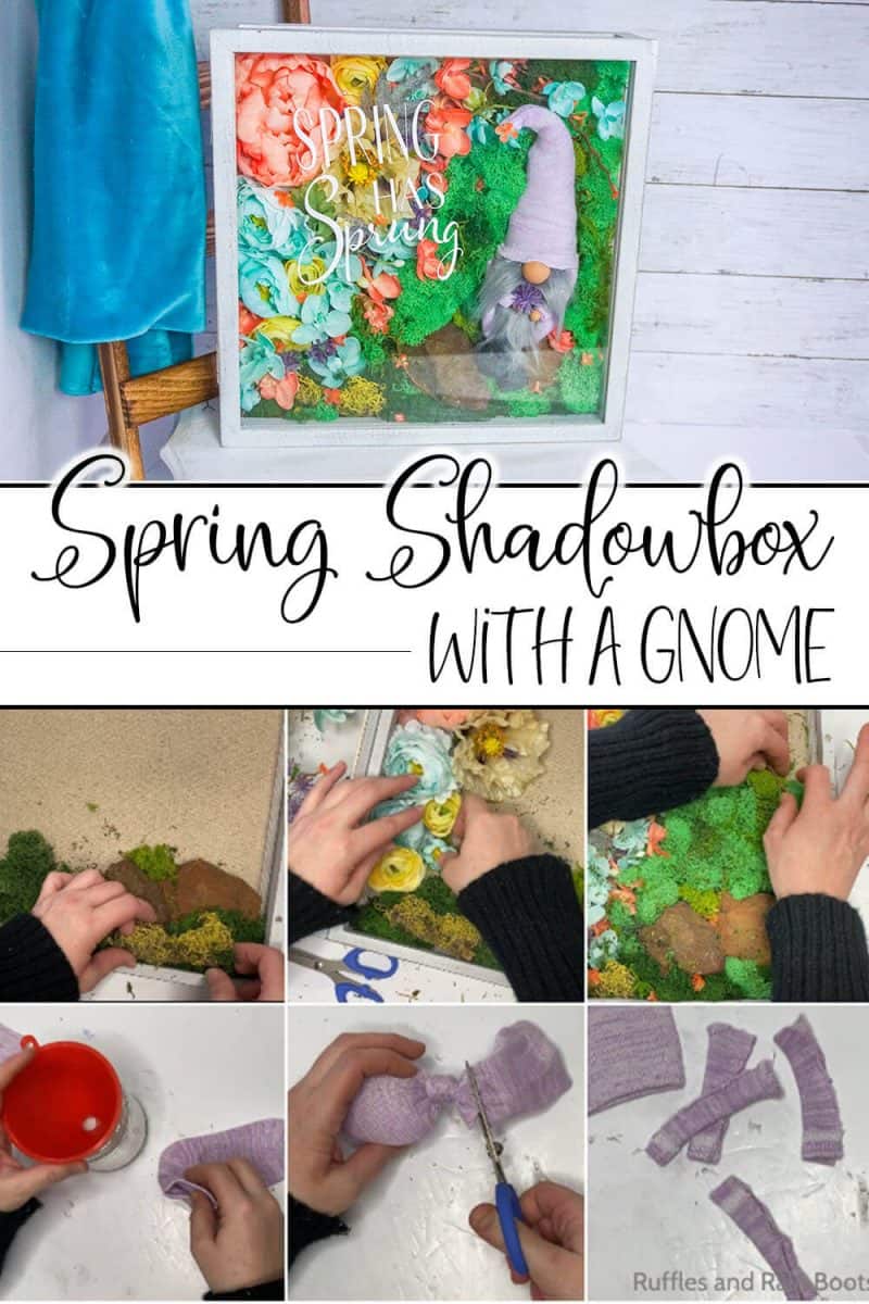 This Adorable DIY Gnome Shadow Box Craft is so FUN!