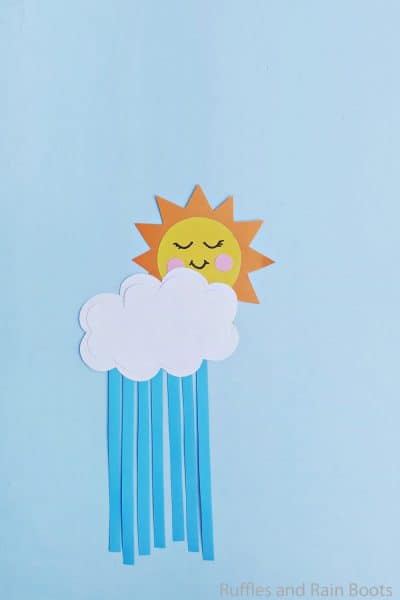 Easy Sun and Clouds Craft for Kids with Free Pattern!
