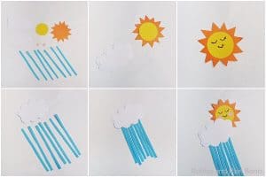 Easy Sun and Clouds Craft for Kids with Free Pattern!