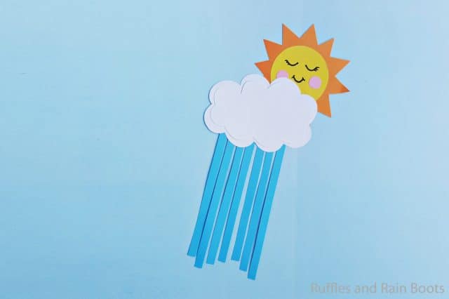 Easy Sun and Clouds Craft for Kids with Free Pattern!