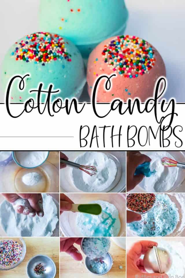 Make Easy Cotton Candy Bath Bombs for a Fun Bath Time Treat!