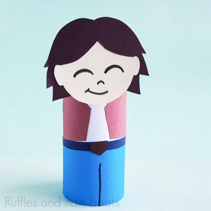 Make this Fun Han Solo Toilet Paper Roll Craft for Kids in Minutes!