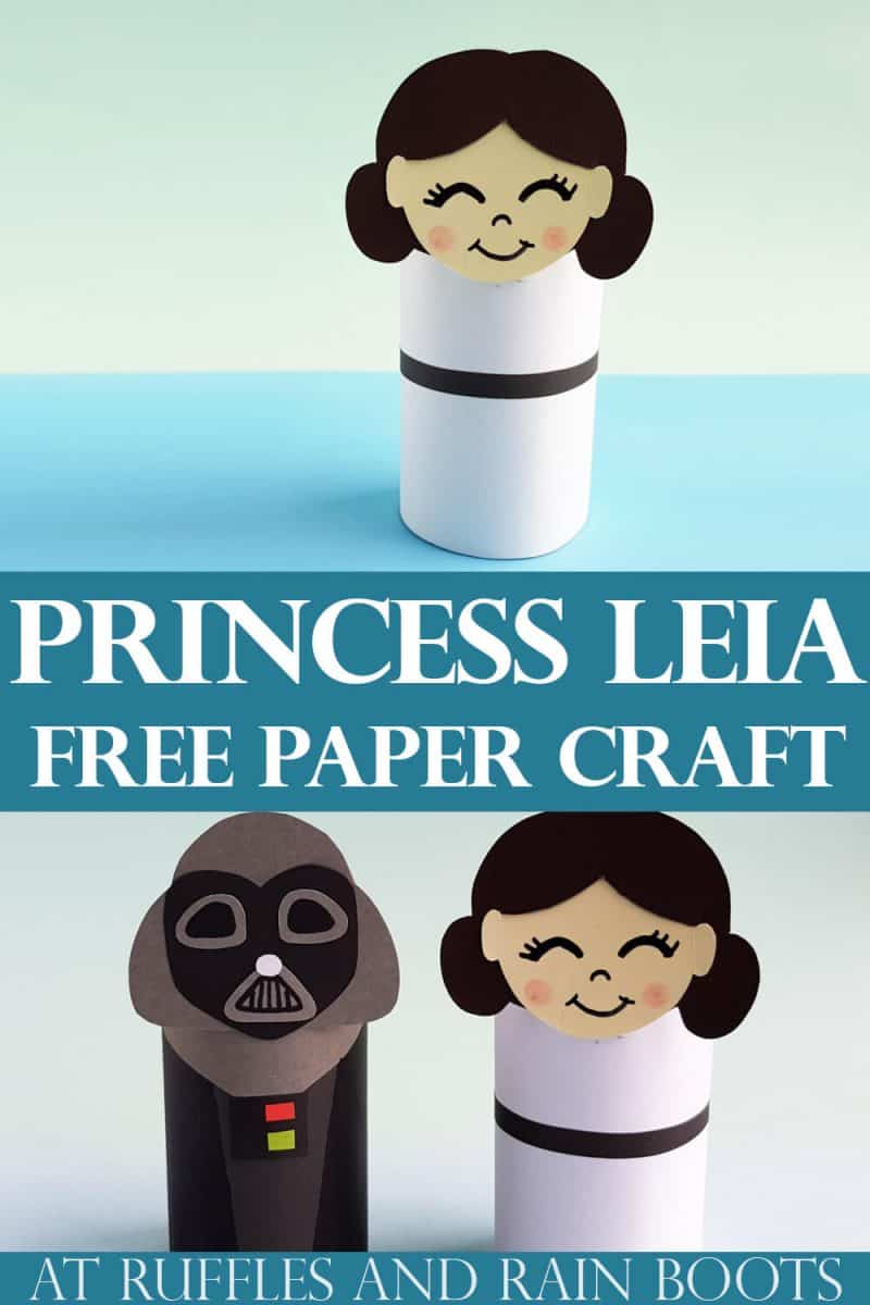 Princess Leia Paper Roll Doll Craft - Ruffles and Rain Boots
