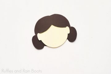 Princess Leia Paper Roll Doll Craft - Ruffles and Rain Boots