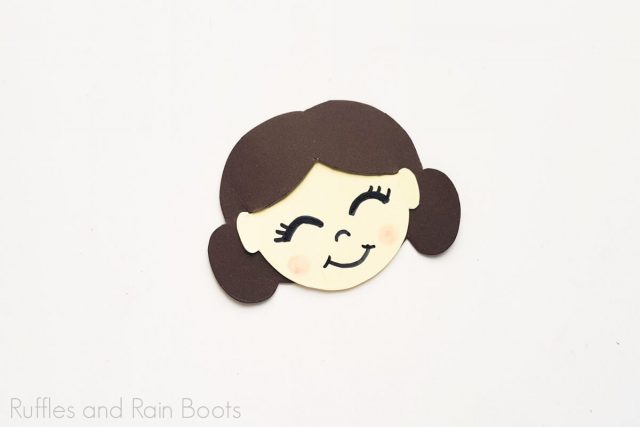 Princess Leia Paper Roll Doll Craft - Ruffles and Rain Boots