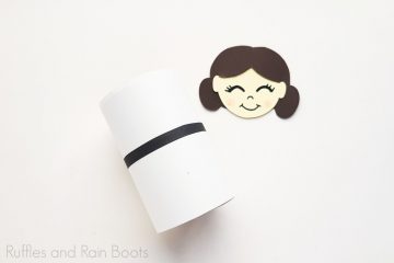 Princess Leia Paper Roll Doll Craft - Ruffles and Rain Boots