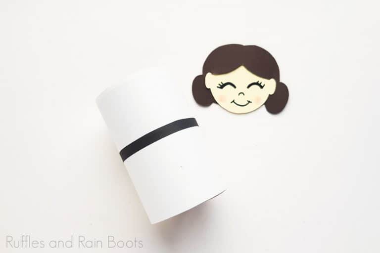Princess Leia Paper Roll Doll Craft - Ruffles and Rain Boots