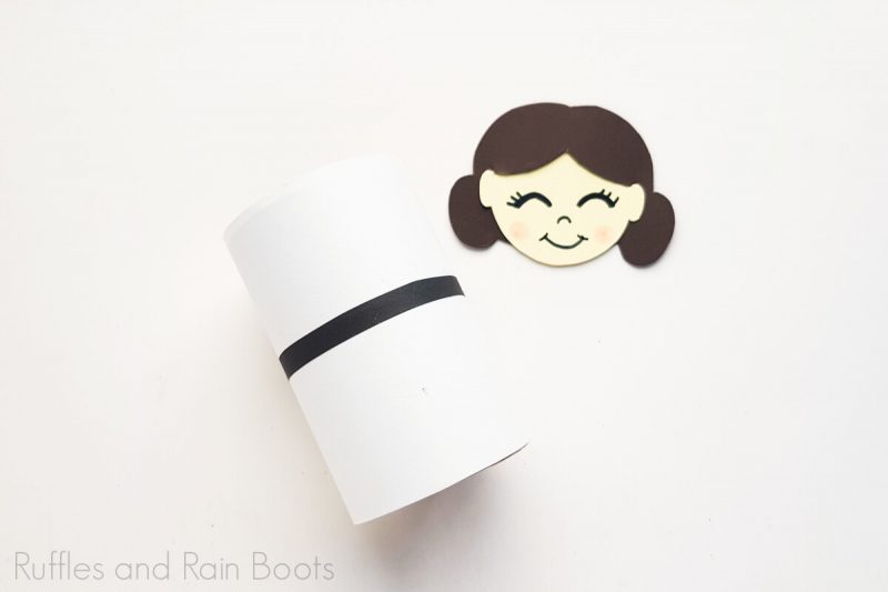 Princess Leia Paper Roll Doll Craft - Ruffles and Rain Boots