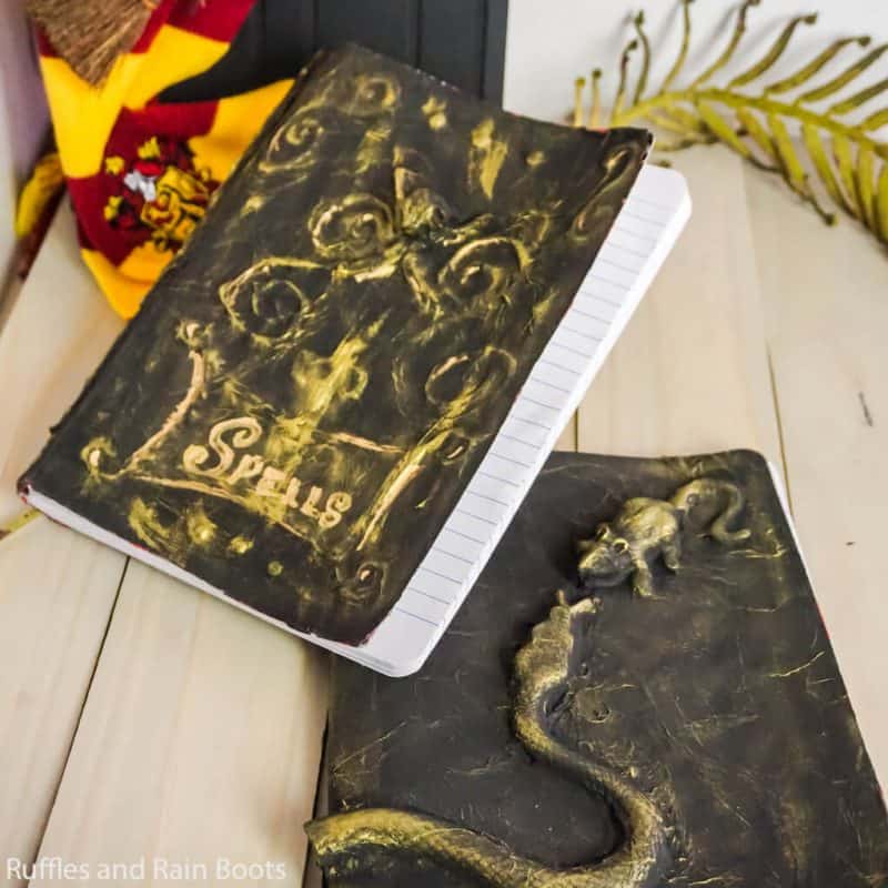 Make These Easy Harry Potter Spellbook Notebooks!