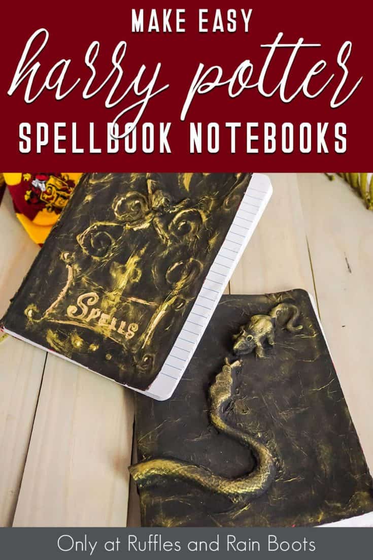 Make These Easy Harry Potter Spellbook Notebooks!