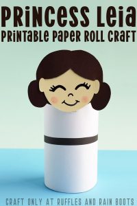 Princess Leia Paper Roll Doll Craft - Ruffles and Rain Boots