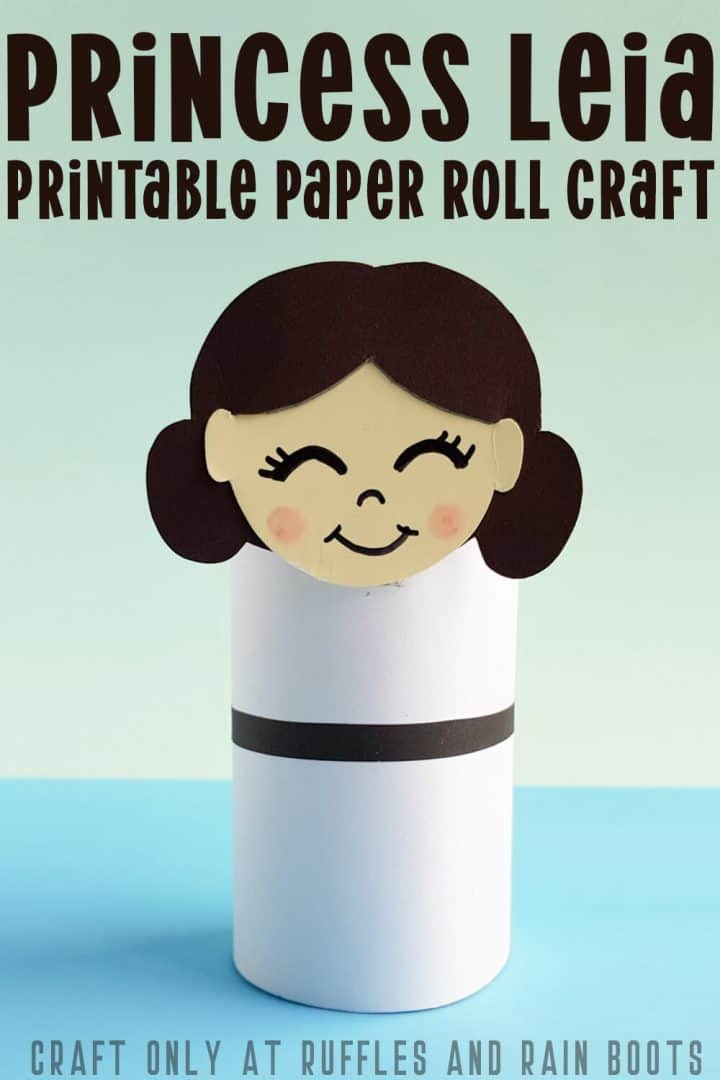 Princess Leia Paper Roll Doll Craft - Ruffles and Rain Boots