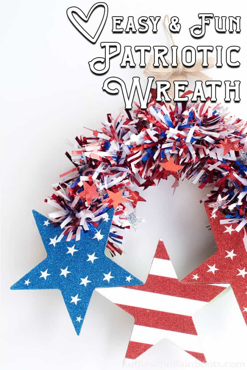This Easy July 4th Wreath is a Fun Independence Day Craft!