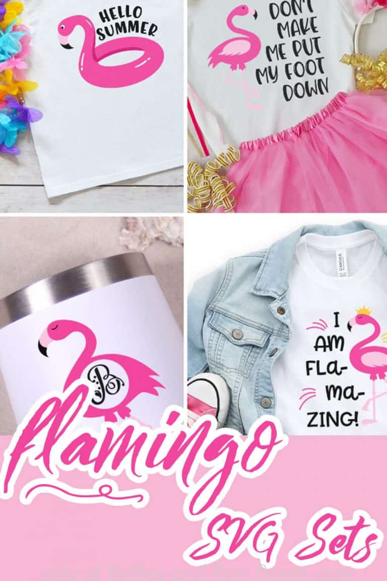 Free Flamingo SVG Files for Cricut and Silhouette - Ruffles and Rain Boots