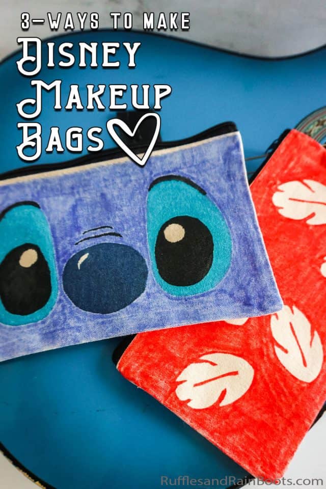 Make Easy DIY Disney Makeup Bags 3 Ways!