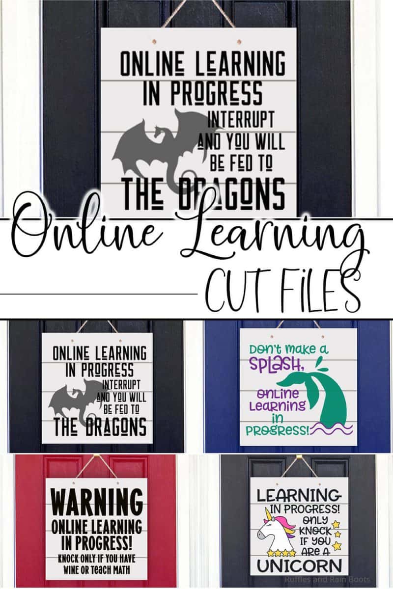 These Online Learning SVG Sets for Cricut or Silhouette are Perfect!