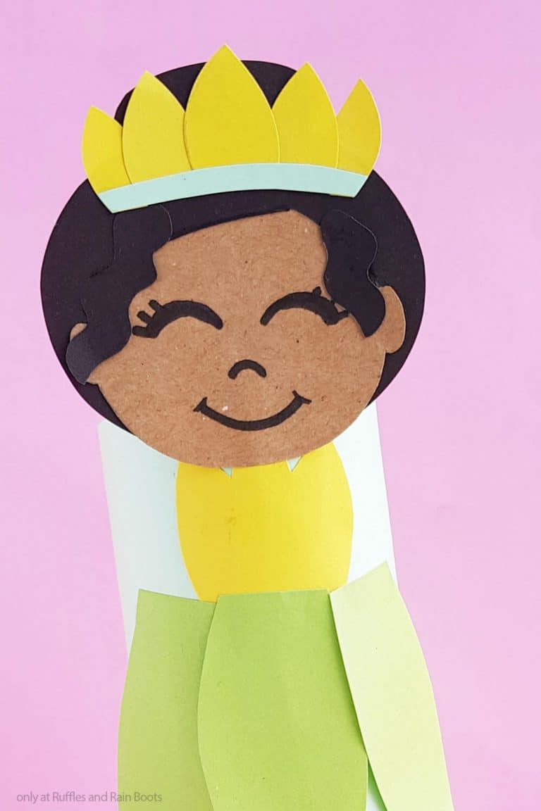 This Fun Princess Tiana Cardboard Tube Craft for Kids is a Great ...