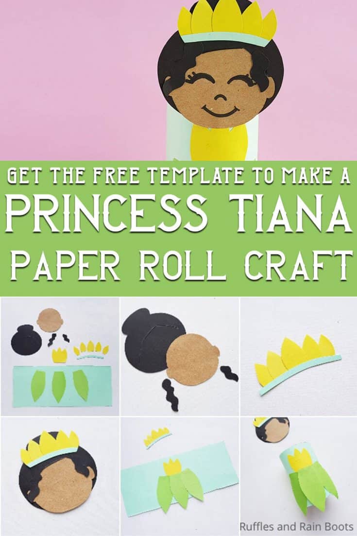 This Fun Princess Tiana Cardboard Tube Craft for Kids is a Great ...