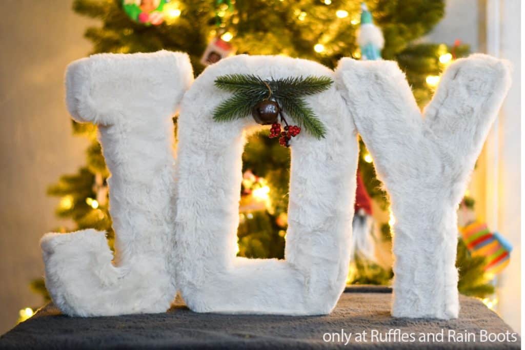 How to Make Faux Fur Letters