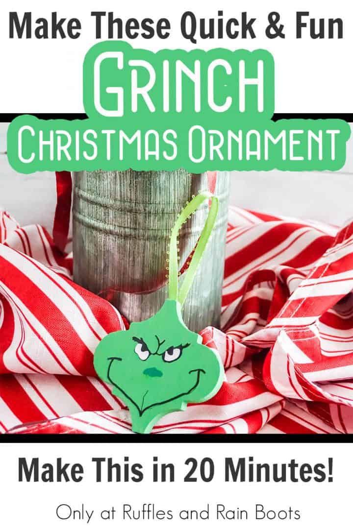 Make This Quick and Easy Tile Grinch Ornament Fast as a Flash!