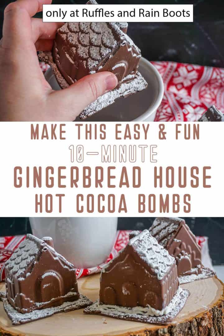 These Wow-Worthy Gingerbread House Hot Cocoa Bombs are SO EASY!