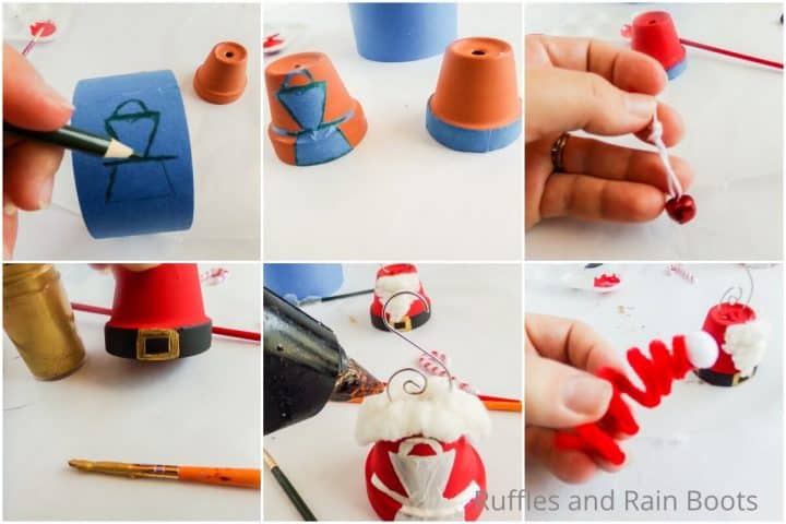 Easy DIY Santa and Mrs Claus Ornaments are a Fun Holiday Craft!